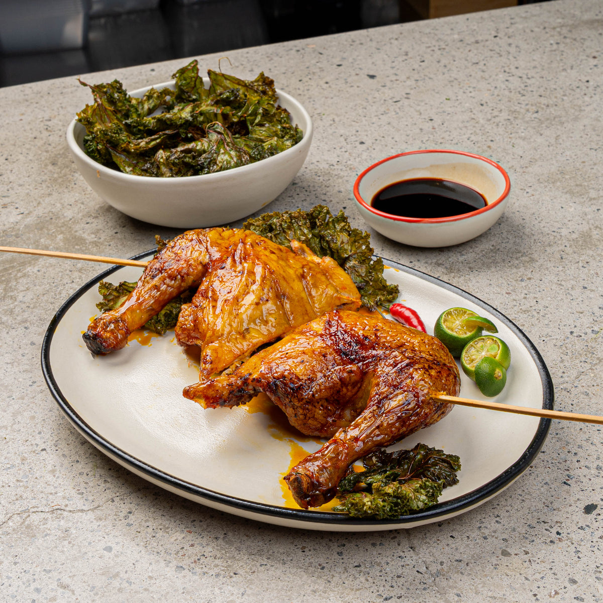 Air Fried Chicken Inasal with Kale Chips Recipe l Ninja Kitchen PH ...