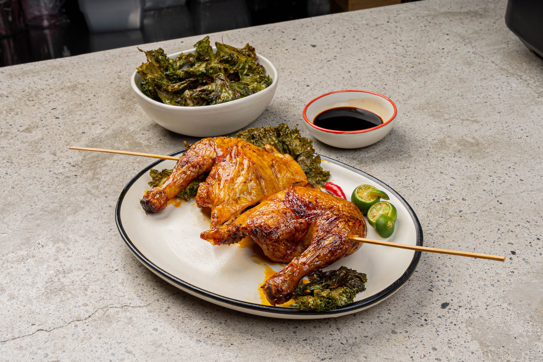 Air Fried Chicken Inasal with Kale Chips Recipe l Ninja Kitchen PH ...