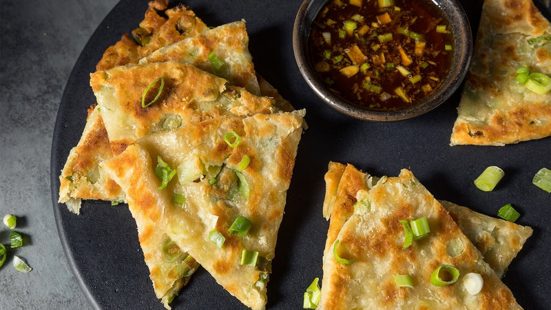 Air Fryed Scallion Pancakes Recipe with Ninja Dual Zone Air Fryer ...